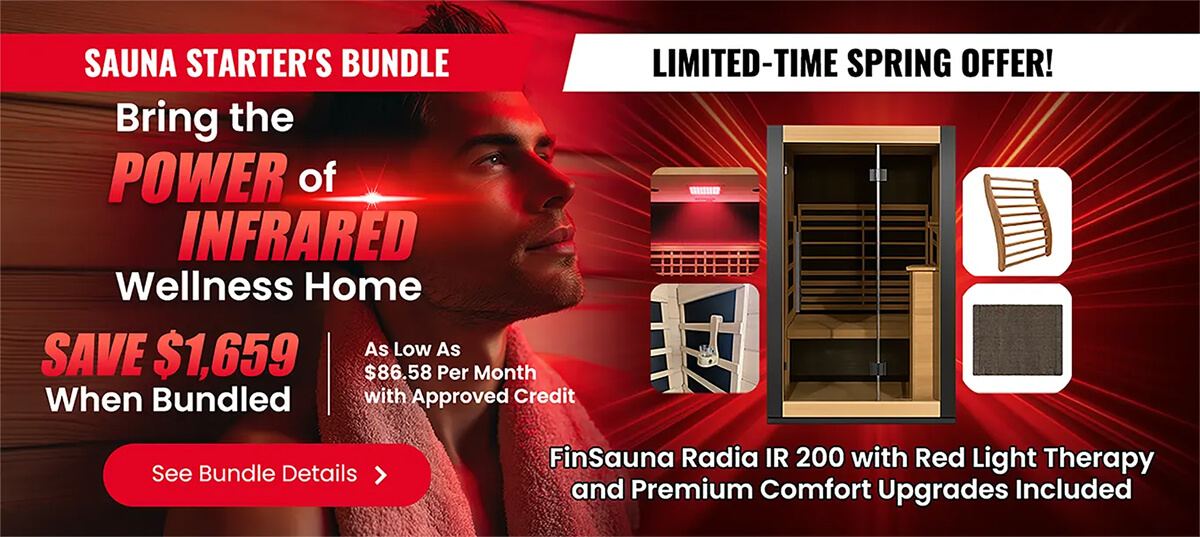 Home Infrared Sauna Bundle | Save $1,659 with Red Light Therapy