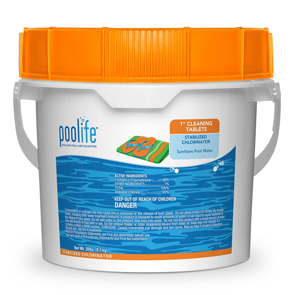 poolife® 1" Cleaning Tablets Stabilized Chlorine - 20 lbs. | Buy Online ...